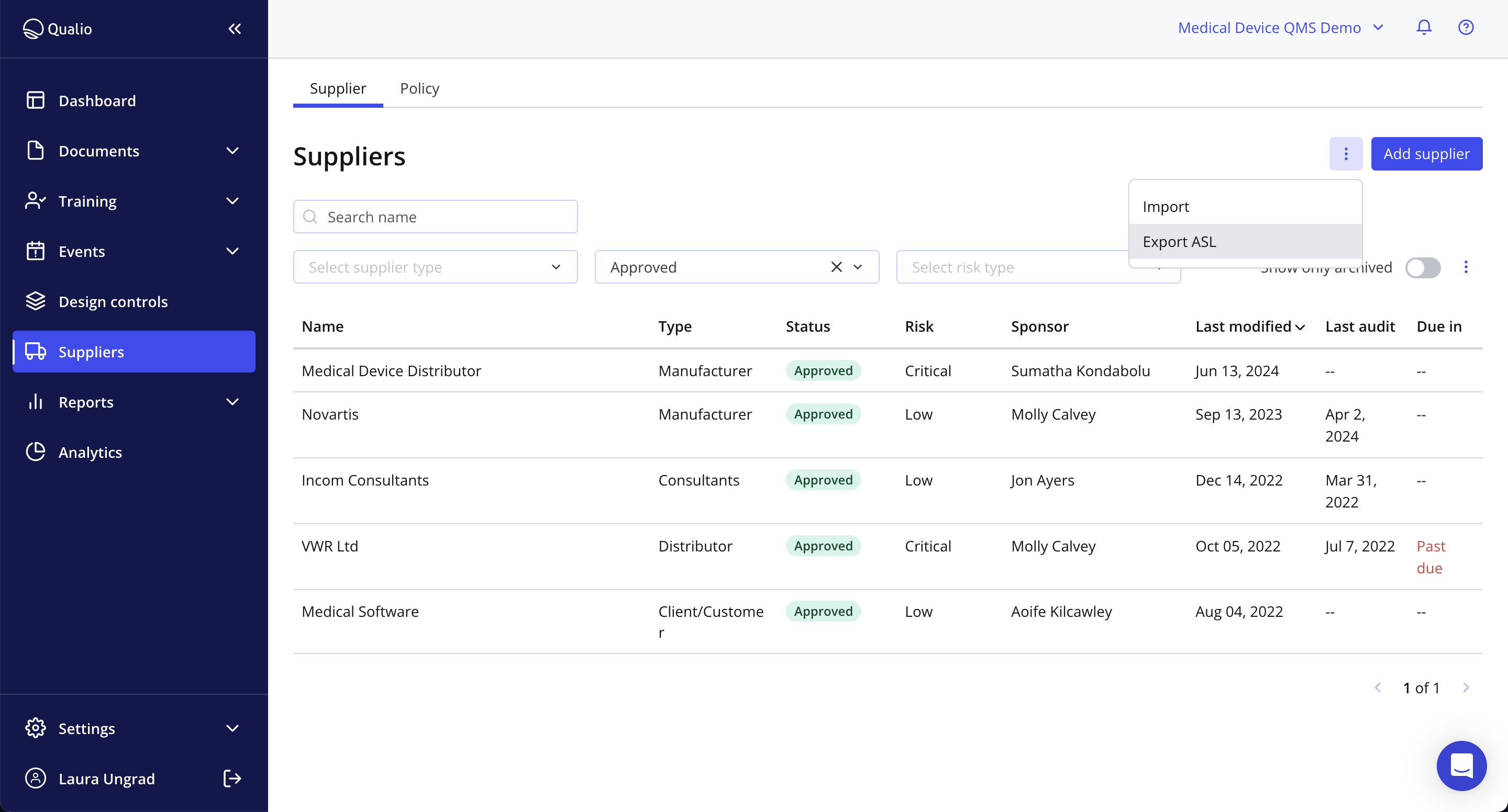 Supplier Quality Management Software Solution — Qualio